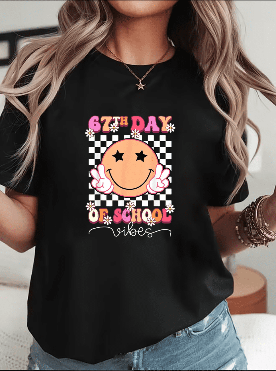 67th Day of School Vibes Funny Six Seven Meme Slang up to Size 5XL ...