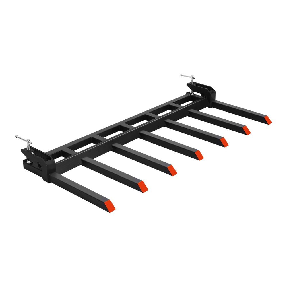 68.5" Clamp on Debris Forks for Buckets, 7 Fork Tines, 4560lbs Load ...