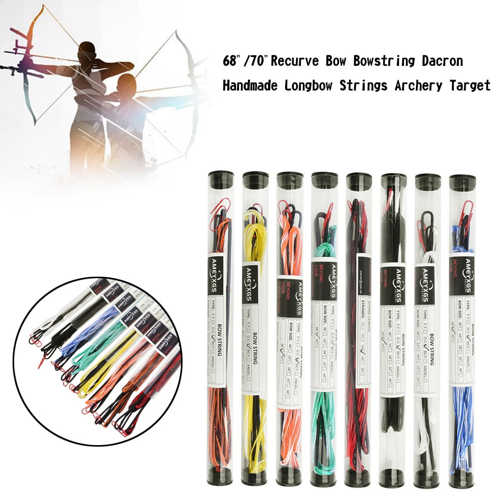 68"/70"Recurve Bow Bowstring Dacron Handmade Longbow Strings Archery ...