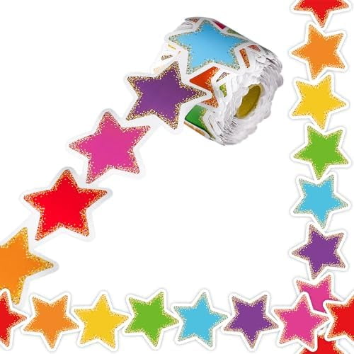 68.9 Ft Star Confetti Classroom Bulletin Borders Colorful Star Bulletin ...