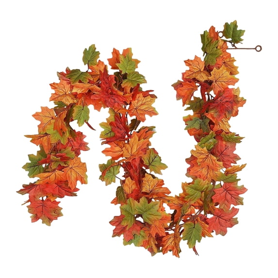 68.9 Inch Artificial Hanging Leaves, Halloween Garland Fall Leaf ...