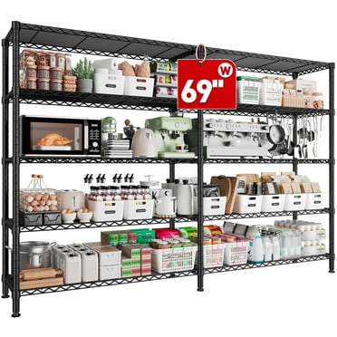 Barara King Storage Shelving Unit, Organizer Wire Rack, 71 inch Heavy ...