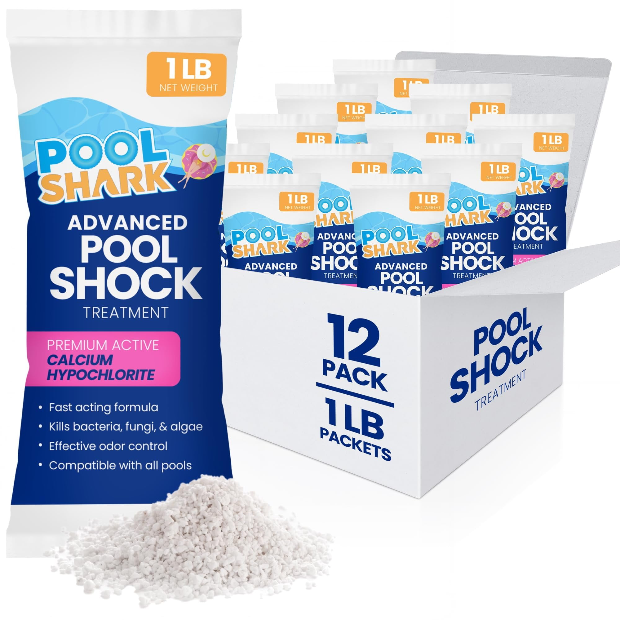 68% Calcium Hypochlorite Pool Shock for Swimming Pools - Chlorine ...