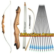 PSE Razorback Jr 54" Long Youth Archery Recurve Bow - White Range Bow ...