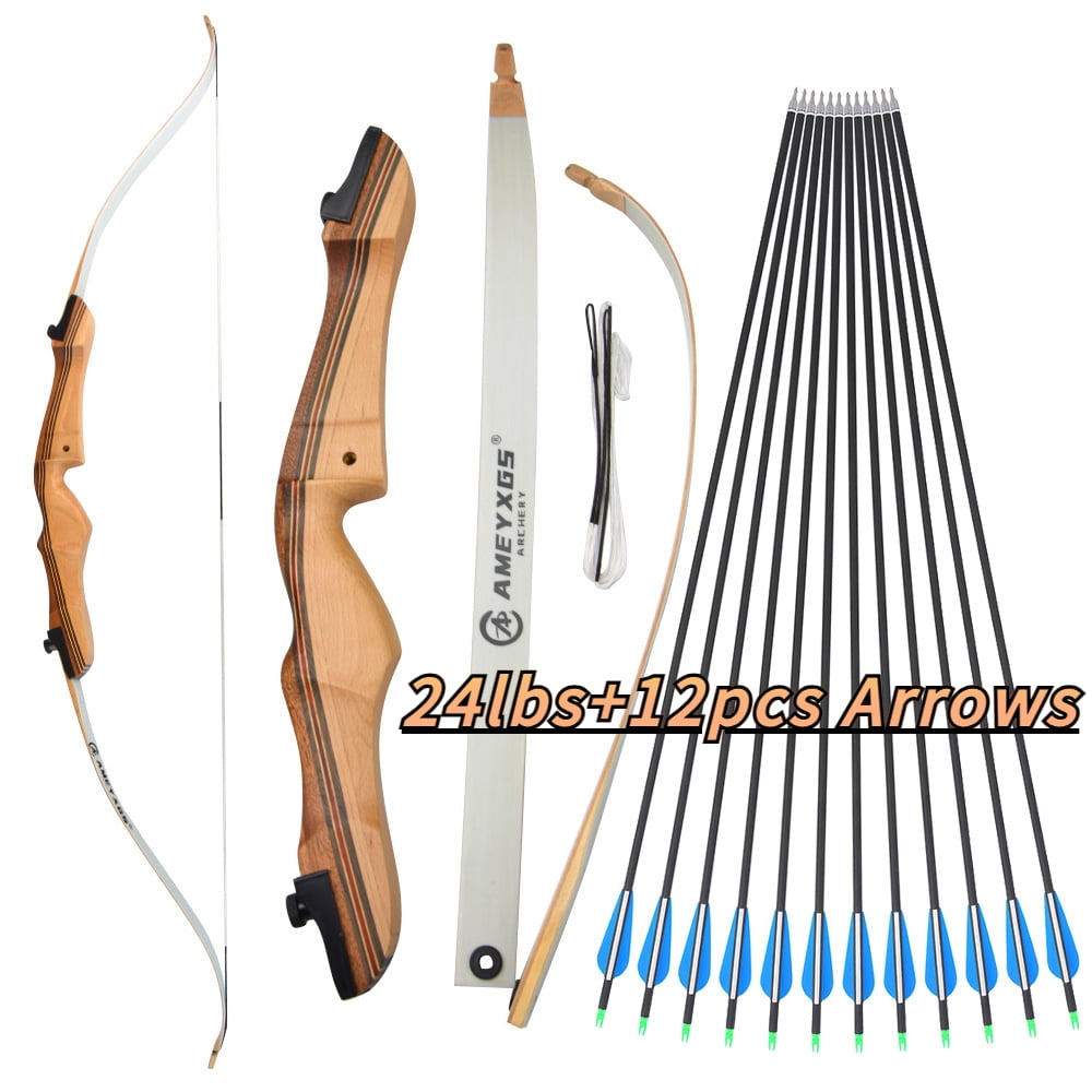 68'' Competition Recurve Bow 22/24/34/36lbs Adult Archery Beginner ...