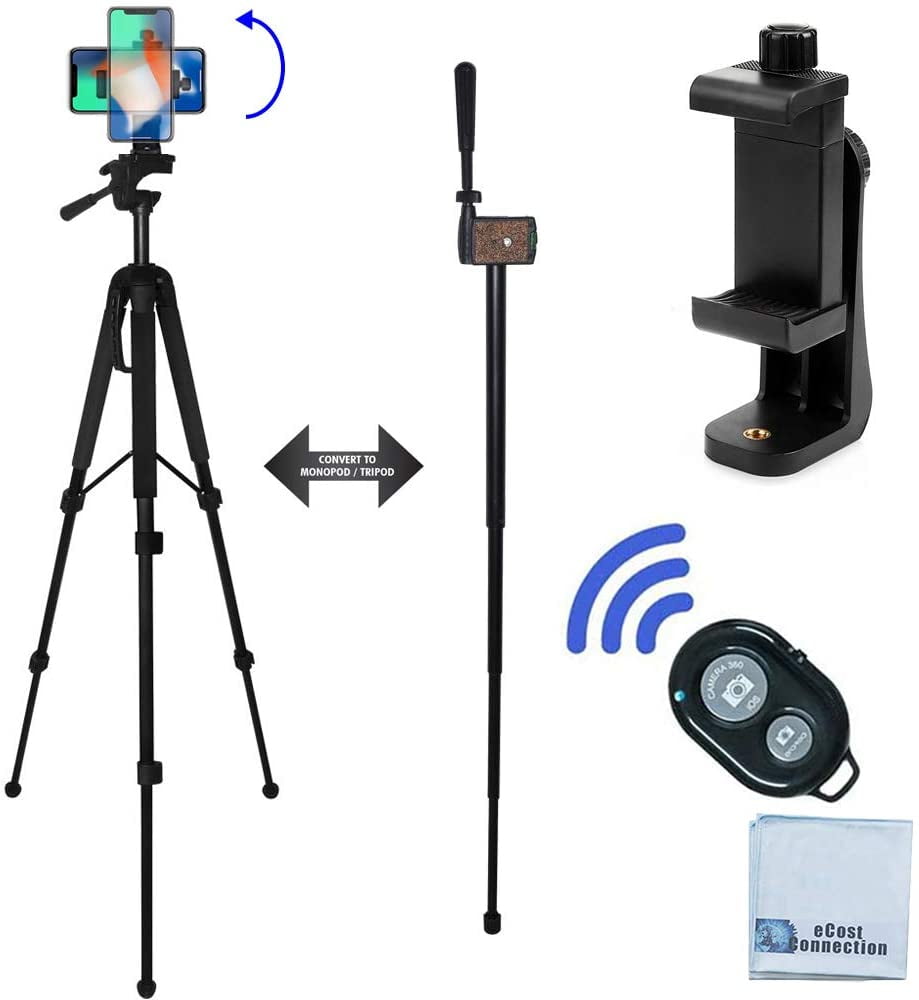 68 Elite Series Heavy Duty Convertible Tripod/Monopod for DSLR Cameras ...