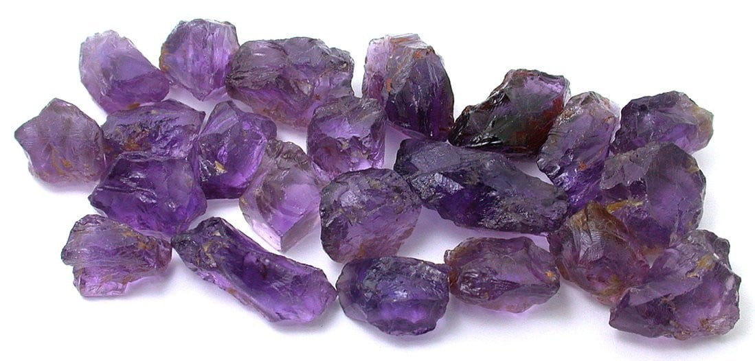 68 Gram 240 Carats 22 Brazilian Asstd Color Amethyst Facet Roughs ...