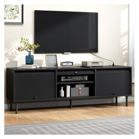 68 Inch TV Stand for TVs up to 75 Inch, Entertainment Center with Power ...