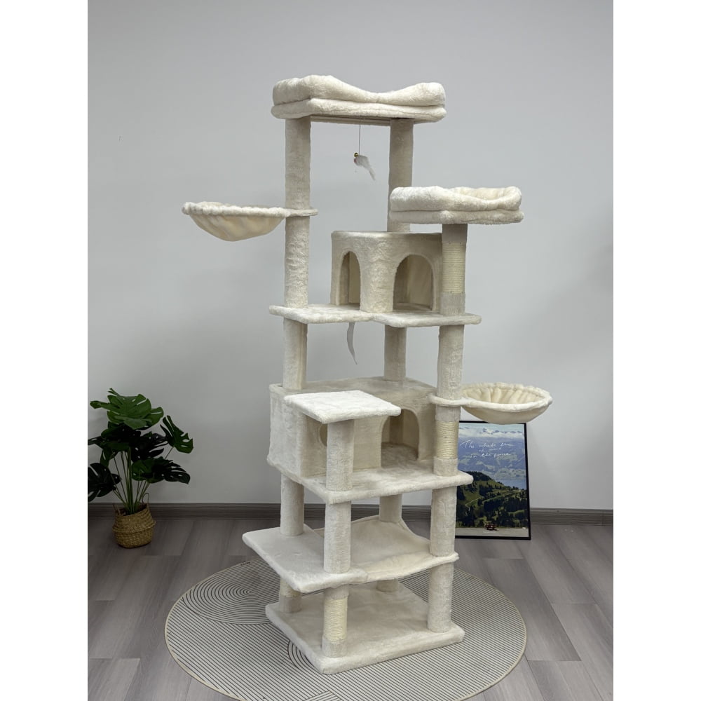 68 Inches Multi-Level Large and Tall Cat Tree - Walmart.com