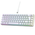 68-Key Color Lighting Game Keyboard Ergonomic Membrane Keyboard ...