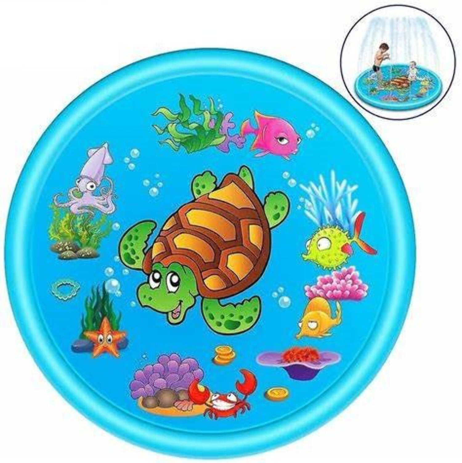 68" Kids Sprinkler Pad for Toddler Children Boys Girls Outdoor Water ...