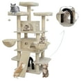 FOOWIN 68" Large Cat Tree, Multi-Level Cat Tower with Sisal Scratching ...