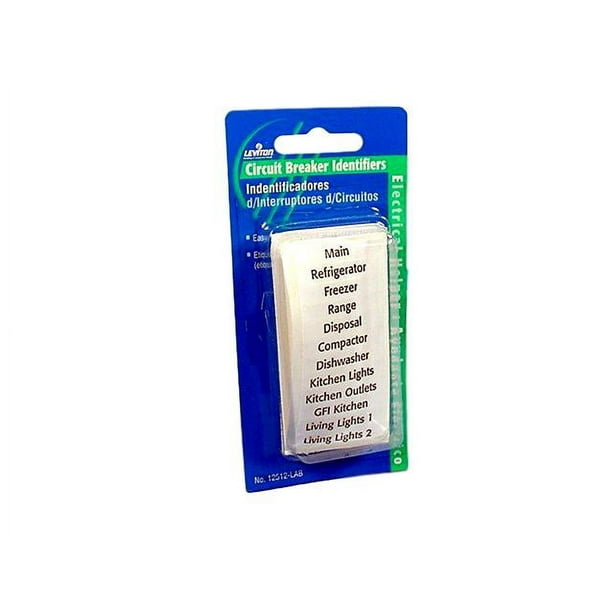 68 Leviton Adhesive Circuit Breaker Labels Electric Wiring Panel ...