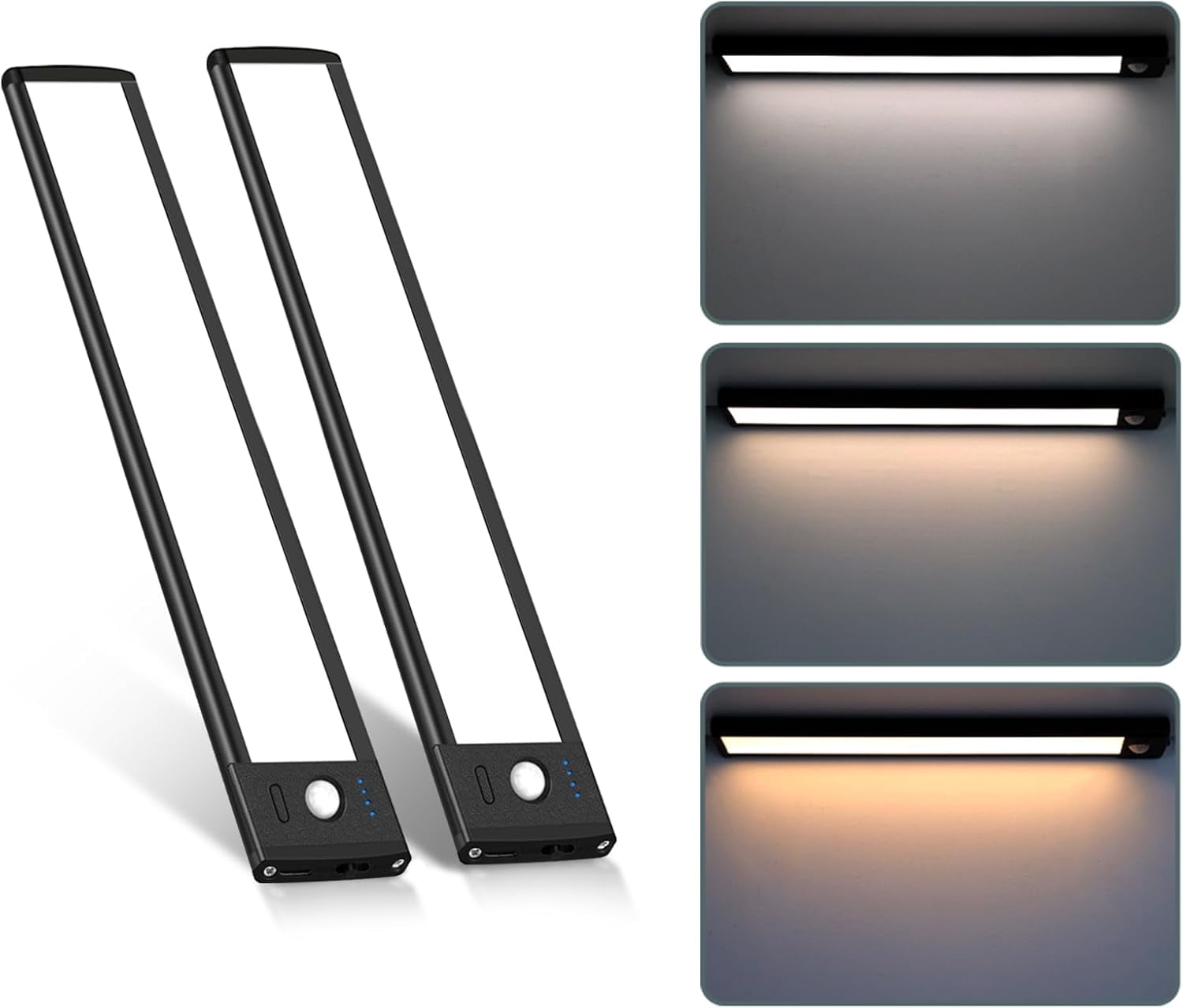 68 Motion Sensor Under Cabinet Lights, 3 Color Temps Indoor Dimmable ...