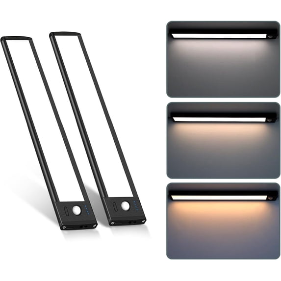 68 Motion Sensor Under Cabinet Lights, 3 Color Temps Indoor Dimmable ...