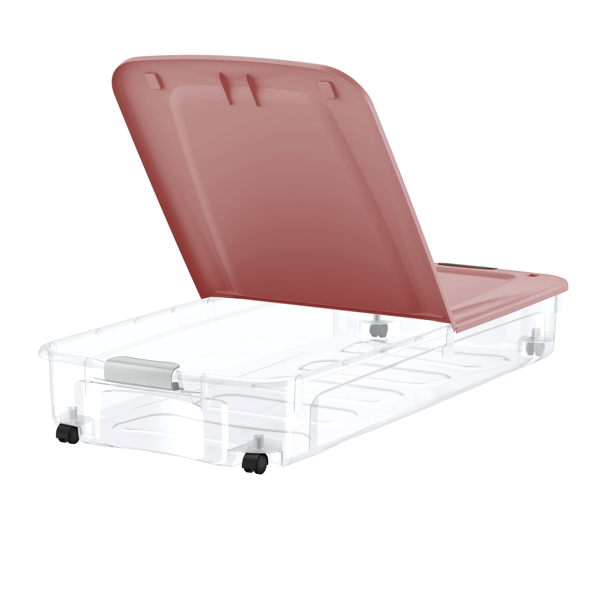 Bella Storage 68 Quart Underbed Locking Hinged Lid - Walmart.com