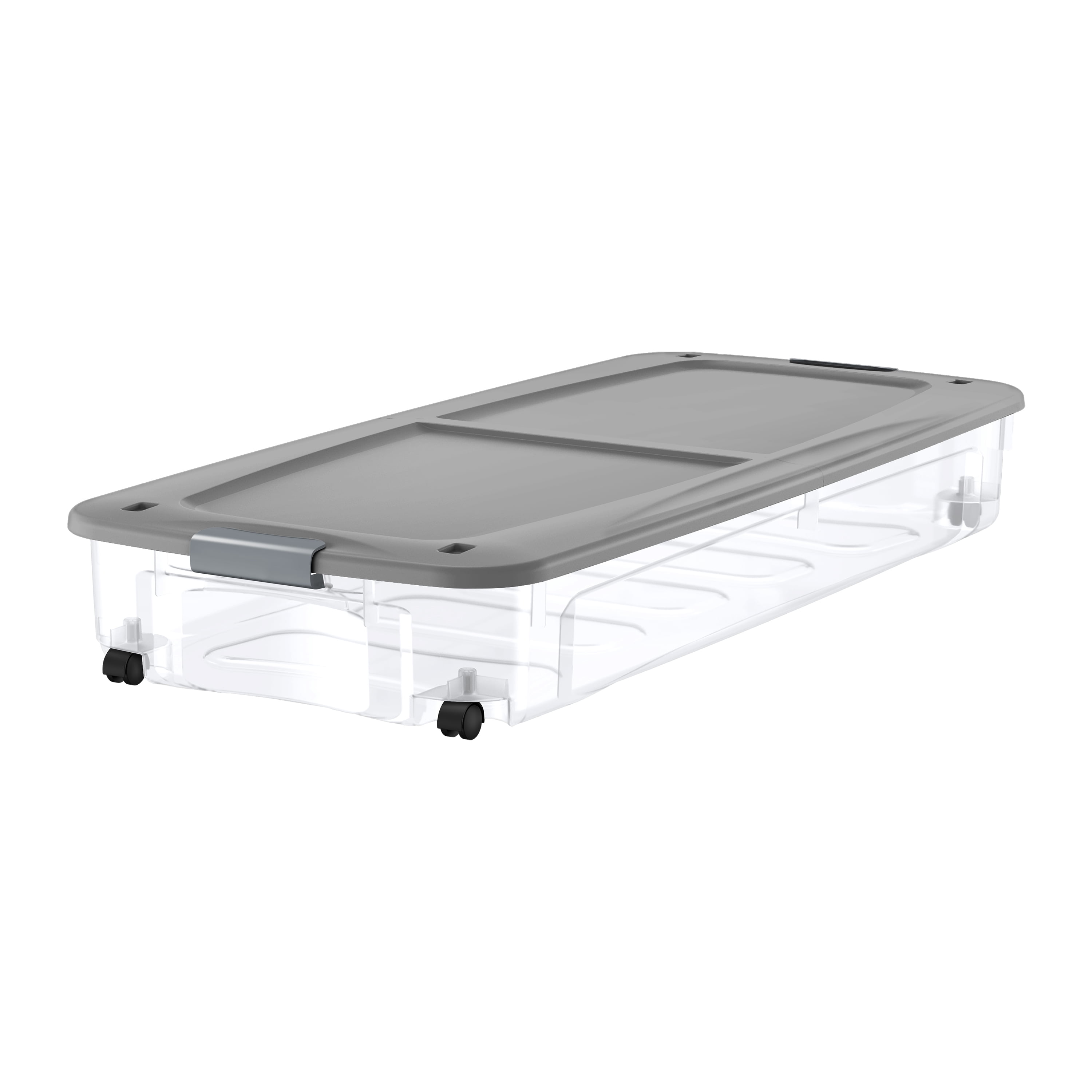 Bella Storage 68 Quart Underbed Locking Hinged Lid - Walmart.com