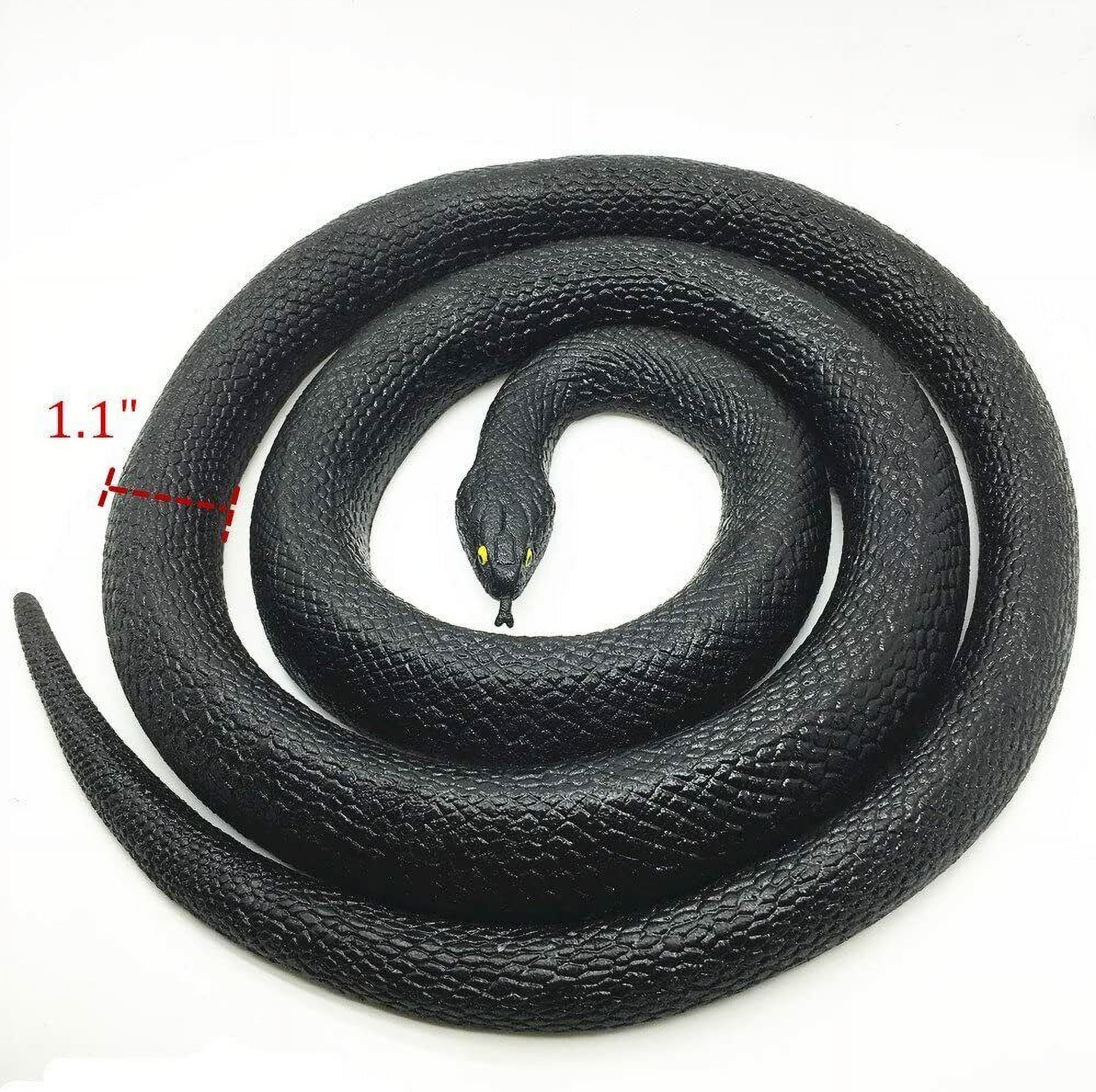 68" Realistic Rubber Fake Snake Lifelike Scary Props Joke Party Prank ...