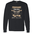68 Years Old 68Th Birthday Vintage February 1958 Long Sleeve Shirt ...