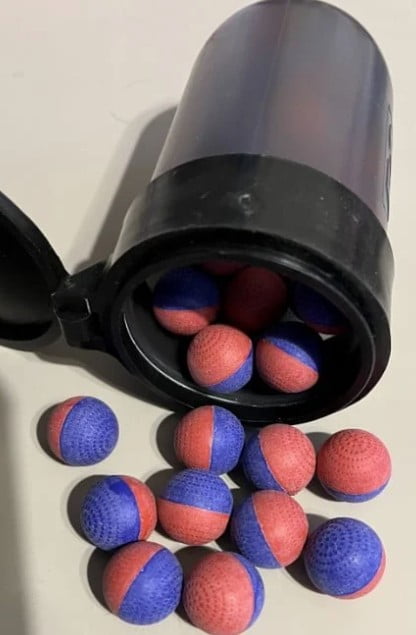 .68 cal deterent Rounds for use in .68 cal paintball markers 50 count ...