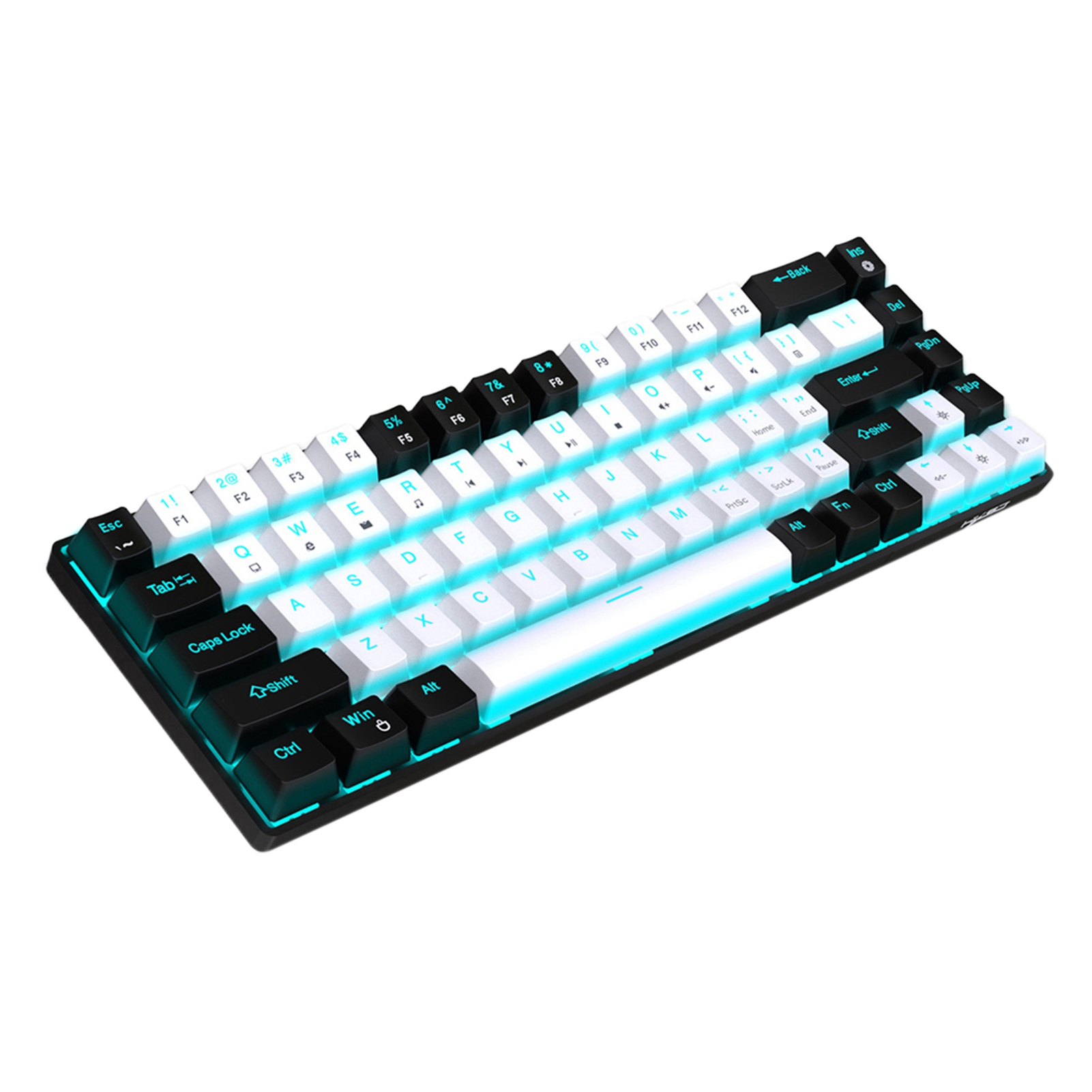 68-key Wired Keyboard Ice Blue Backlight Keyboard Wired Mechanical ...