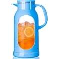 68 oz/2 Liter Glass Pitcher with Shatterproof Shell - Glass Liner ...
