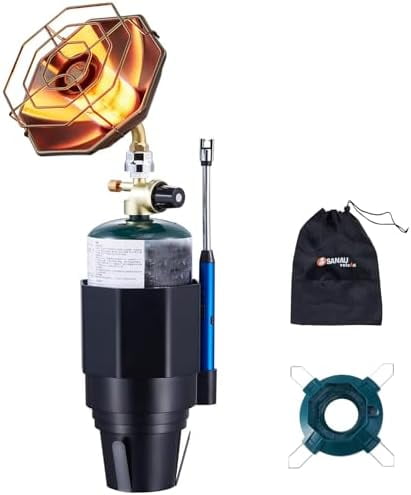 6800BTU Propane Golf Cart Heater, Propane Heater with Igniter, 2 in 1 ...
