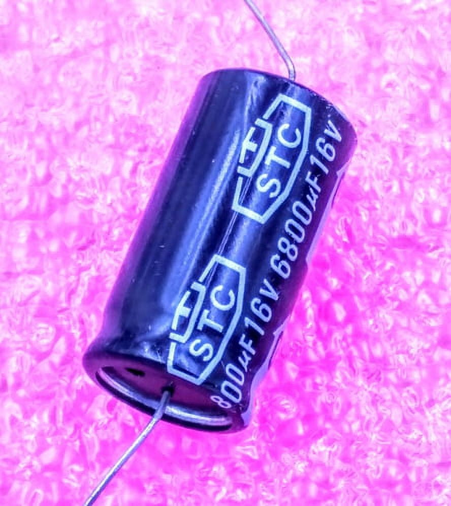6800uF 16V, Axial Electrolytic Capacitor, Polarized, Tolerance ±20% ...