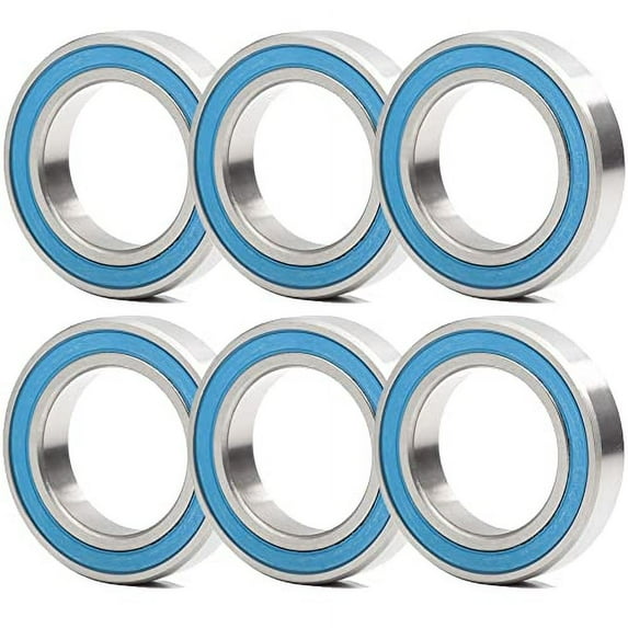 6804RS Ball Bearing 20x32x7mm,20x32 ABEC 3 Blue Rubber Sealed Precision ...