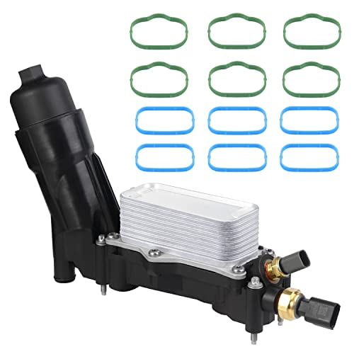 68105583AF Oil Cooler, Oil Filter Adapter Housing with Gasket Sensor ...