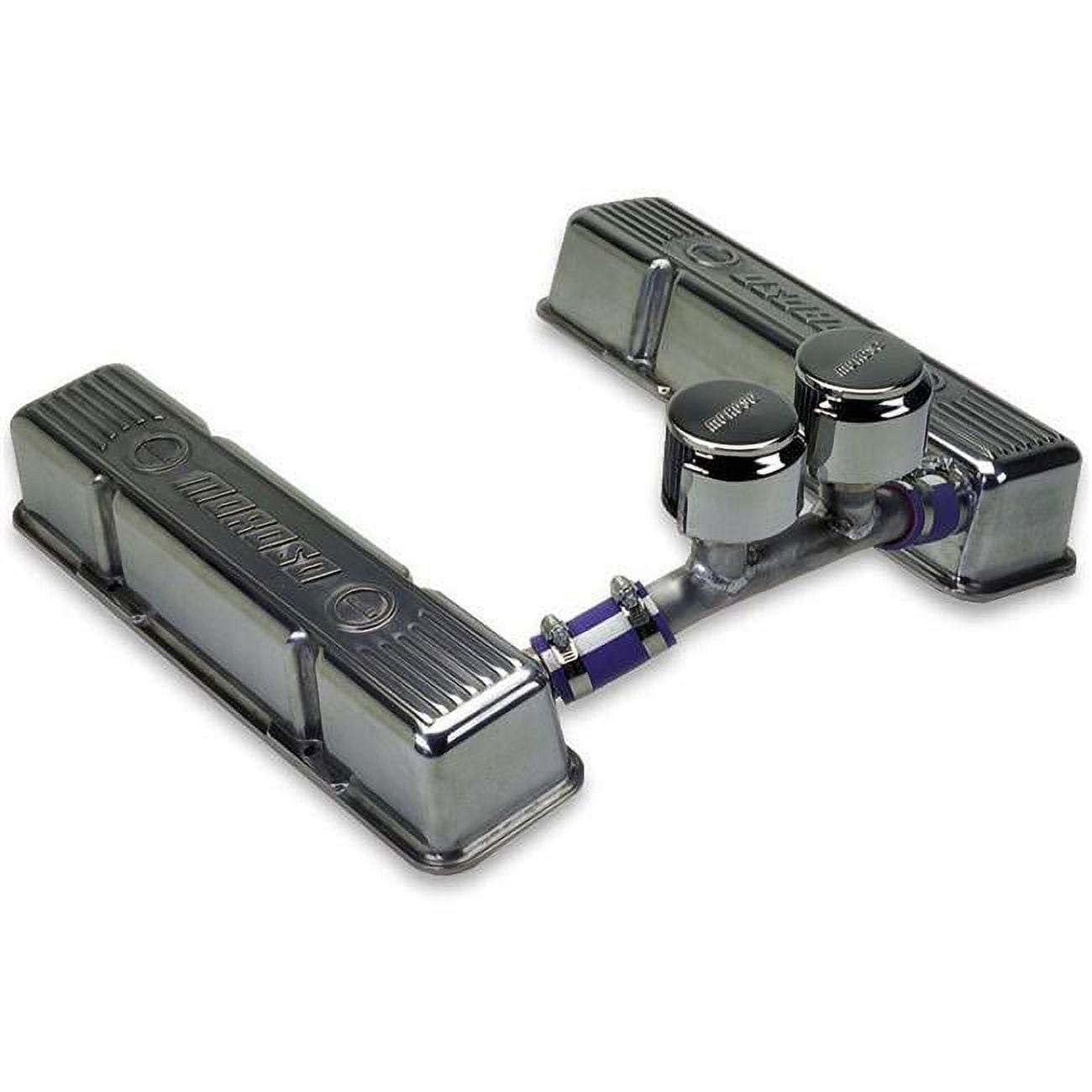 68385 Polished Die-Cast Aluminum Valve Covers with Crossover Breather ...