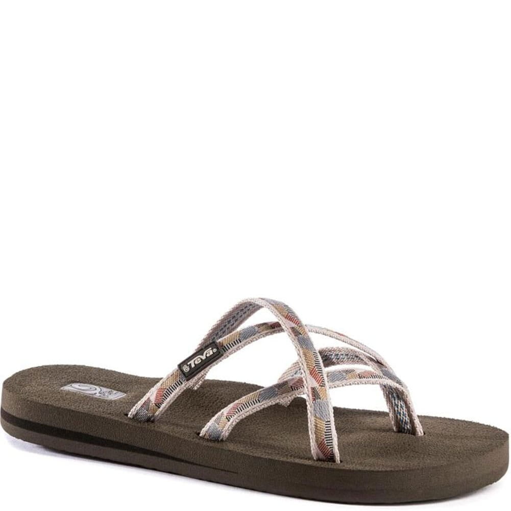 6840-WAGL Teva Women's Olowahu Flip Flops - Waterfall Antique Gold ...
