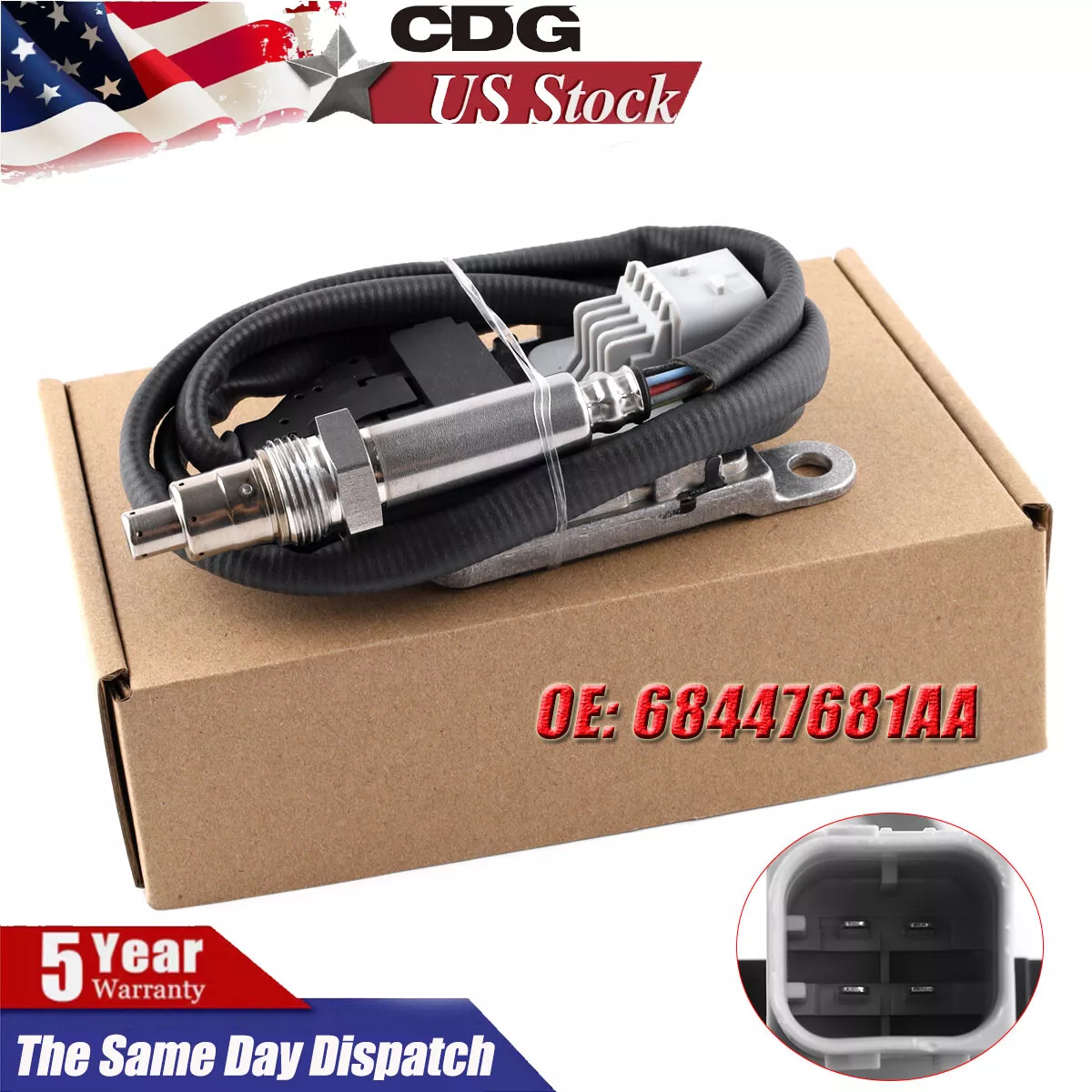 68447681AA NOx Sensor 4326873 For 2019-2023 Dodge Ram 2500 3500 4500 ...