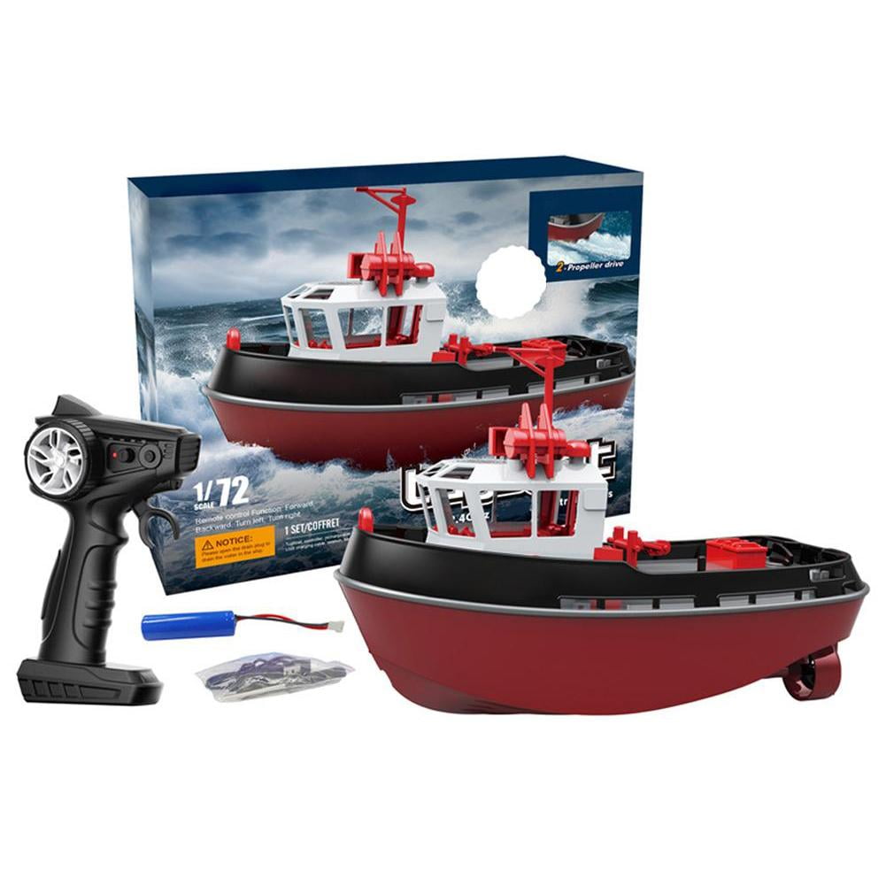686-Black Tugboat [Steering Servo] (A) $2.4G Wireless Remote Control ...