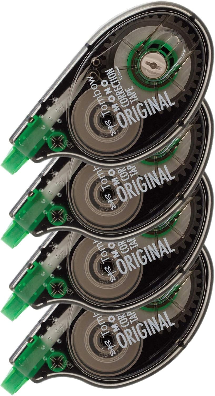 68626 MONO Original Correction Tape, 4-Pack. Easy to Use Applicator for ...