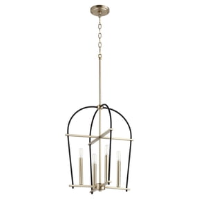 4 Light Entry Pendant In Quorum Home Collection Style 18 Inches Wide By ...