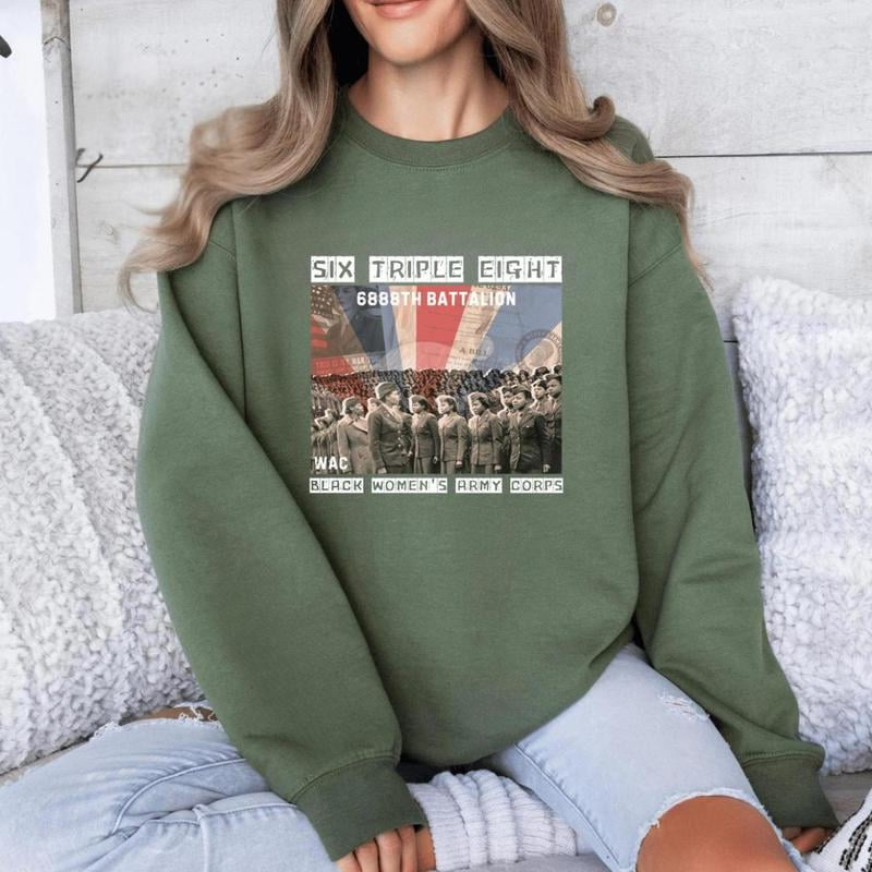6888th Sweater. Six Triple Eight Sweater. Black Womens Army Corps ...