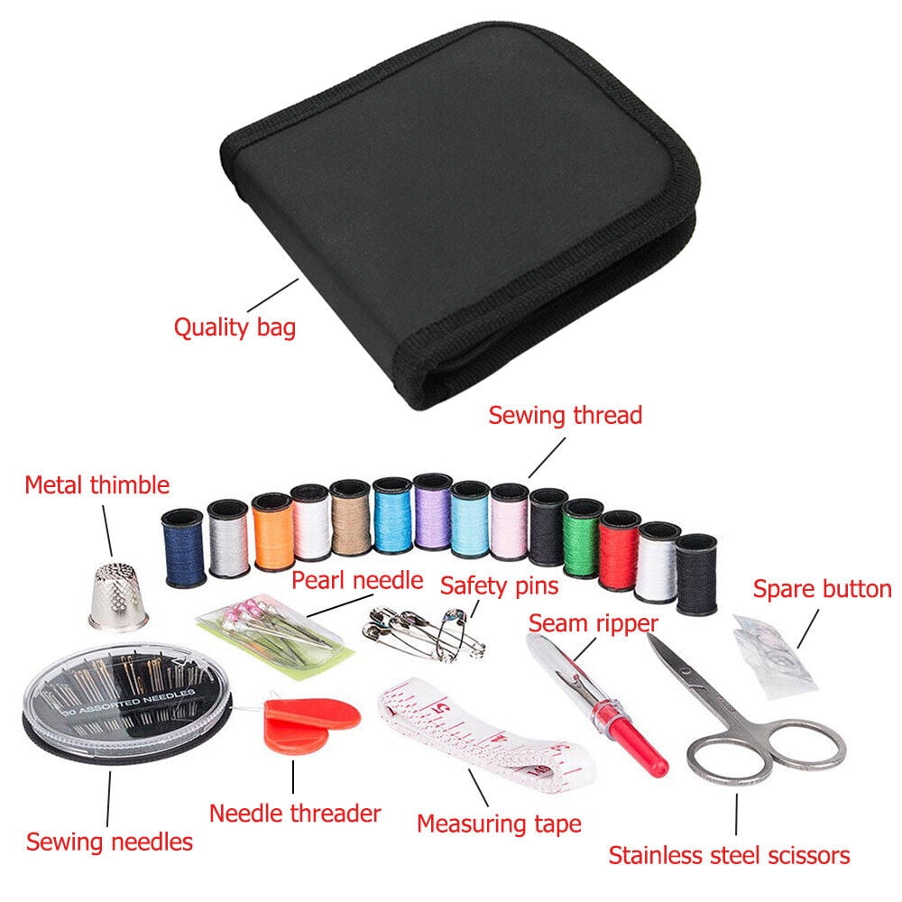 68Pcs Portable Sewing Kit Set for Adults and Kids Basic Emergency ...