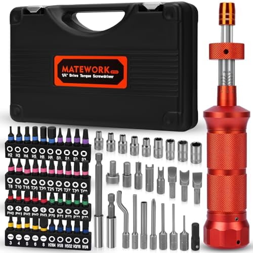 68Pcs Torque Screwdriver Wrench Set 10-70 IN.LB, Inch Pound Torque ...