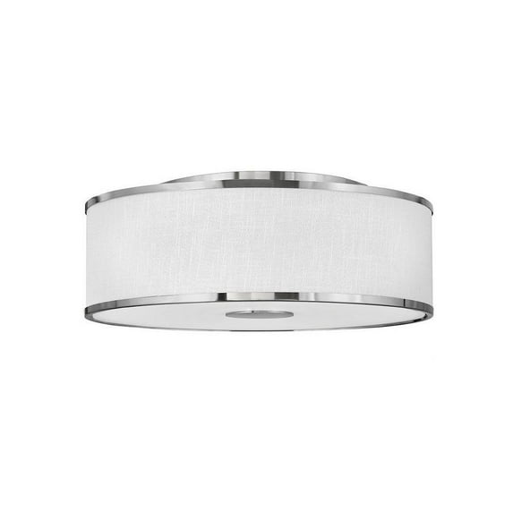 68W 4 Led Large Flush Mount in Transitional Style 24.25 inches Wide By ...