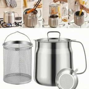Free Shipping! Oggi Stainless Steel Jumbo Grease Container with ...