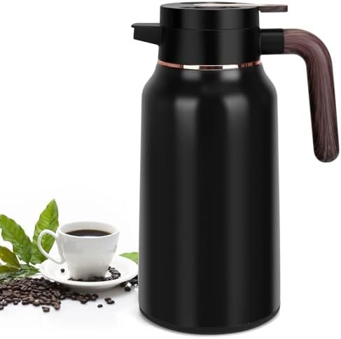 68oz Thermal Coffee Carafe, Stainless Steel Carafes for Hot Liquids 24 ...