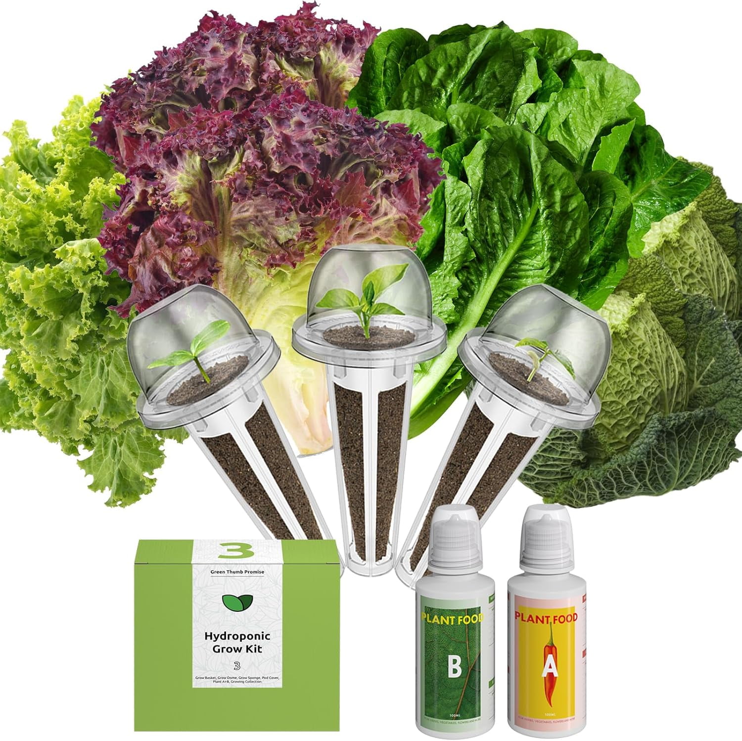 68pcs Hydroponic Pods Kit for Aerogarden, Indoor Garden Hydroponics ...