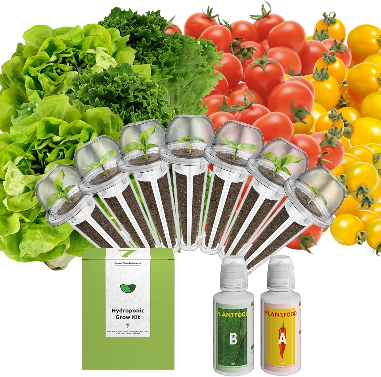 68pcs Hydroponic Pods Kit for Aerogarden, Indoor Garden Hydroponics ...