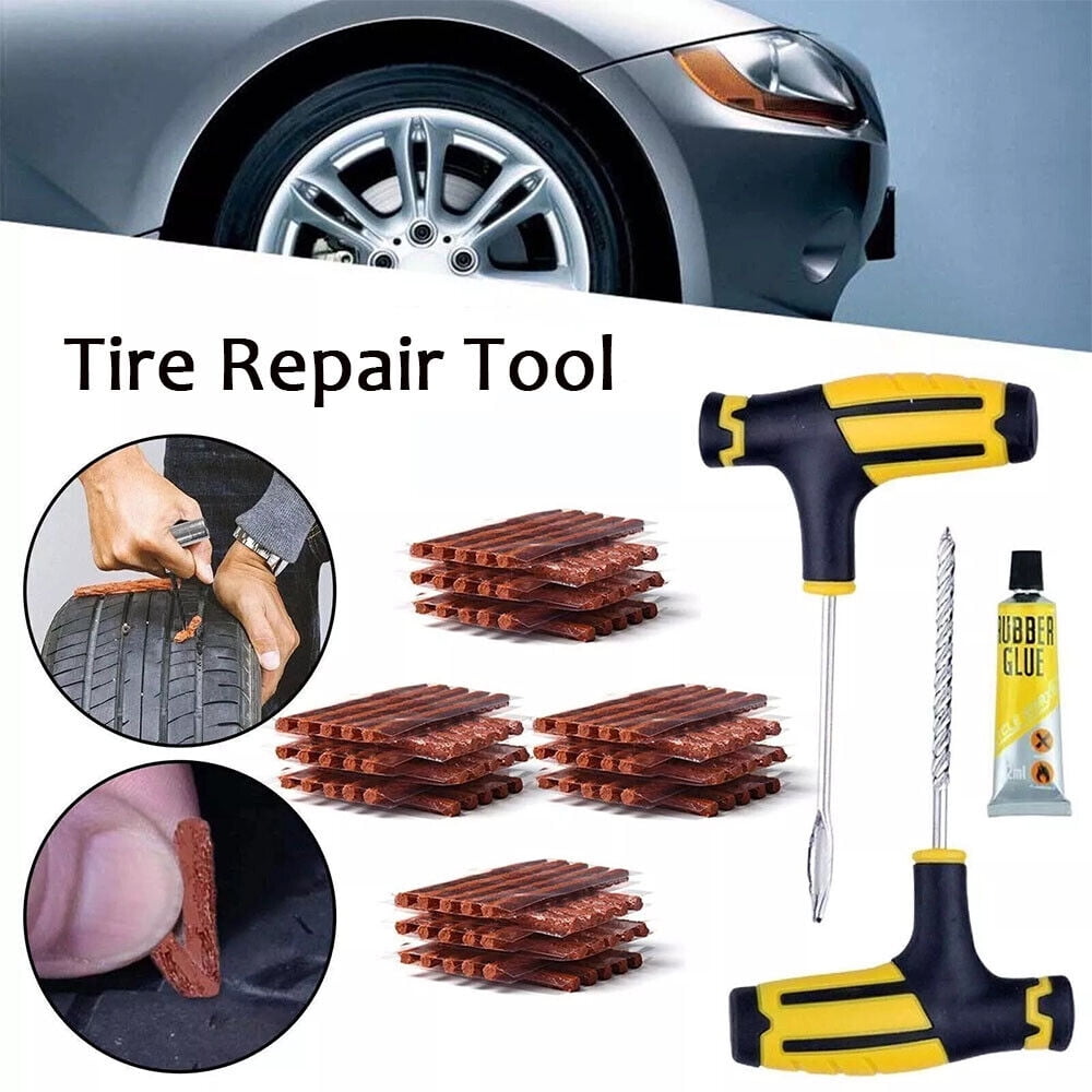 68pcs Tire Repair Kit Heavy Duty Tire Plug Kit DIY Flat Tire Repair Car ...