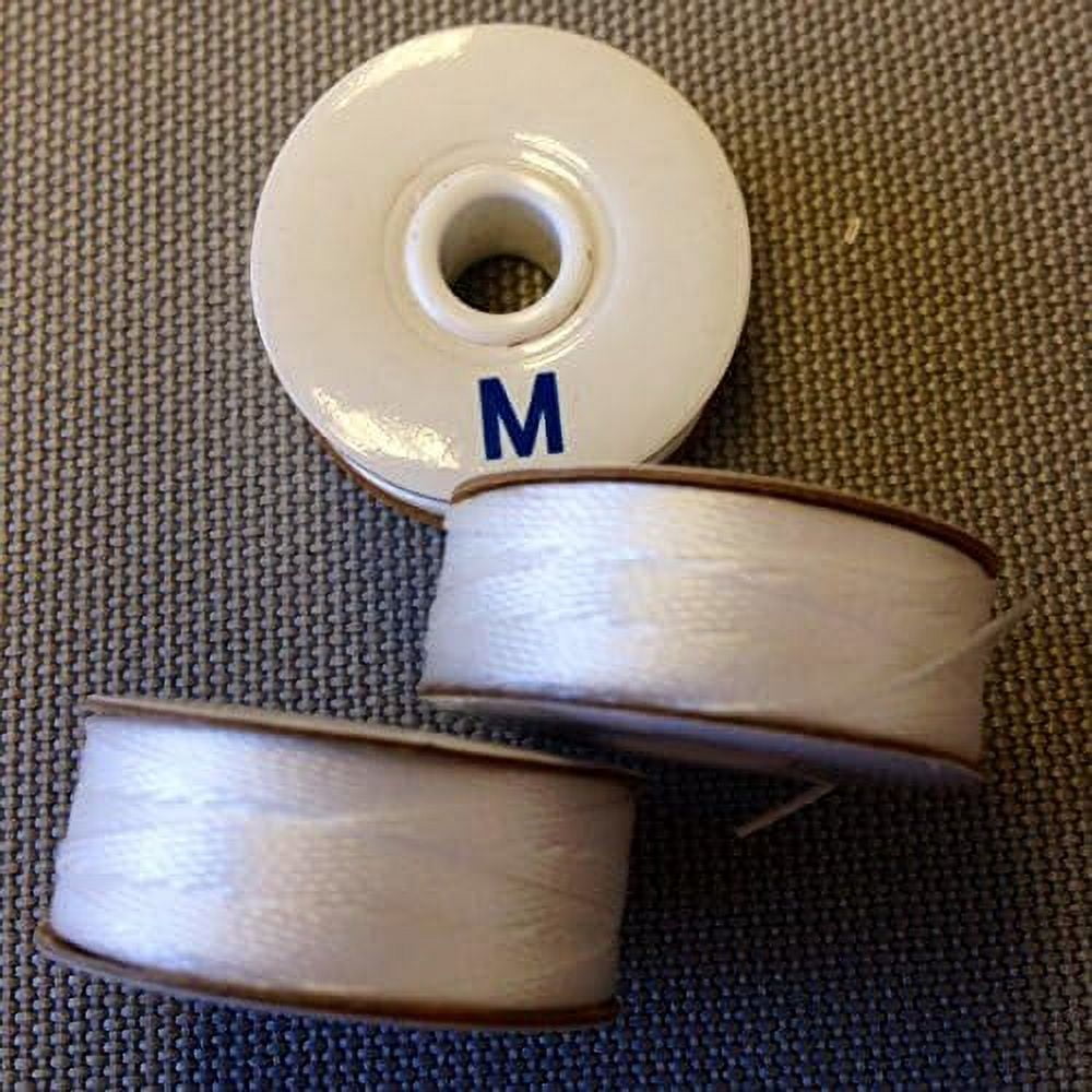 #69 Bonded Nylon M-Style Bobbins(1 Gross) - White$$Art & Craft ...