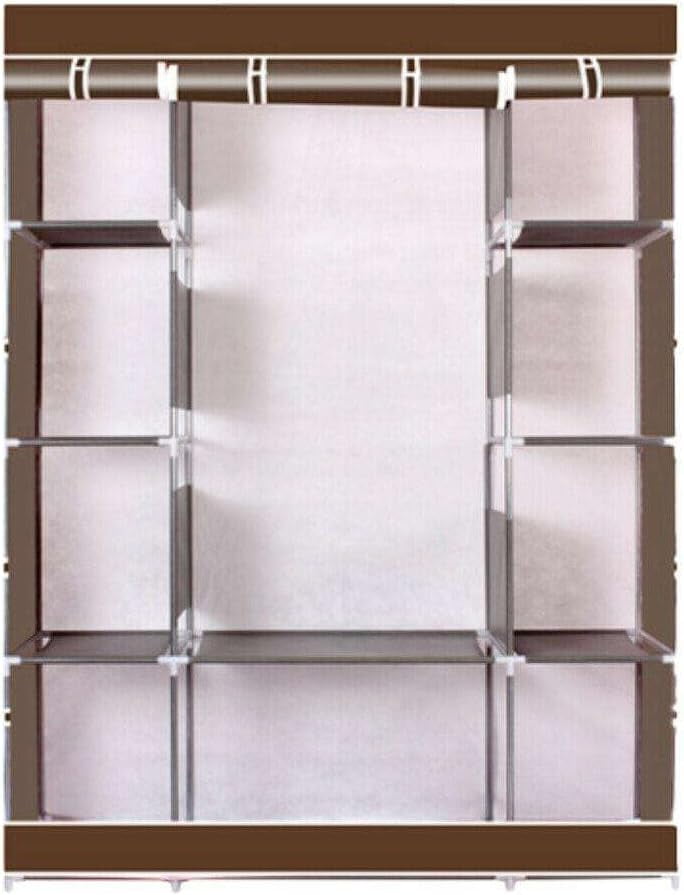 69" Closet Storage Organizer Wardrobe Clothes Shoe Rack with Shelves ...