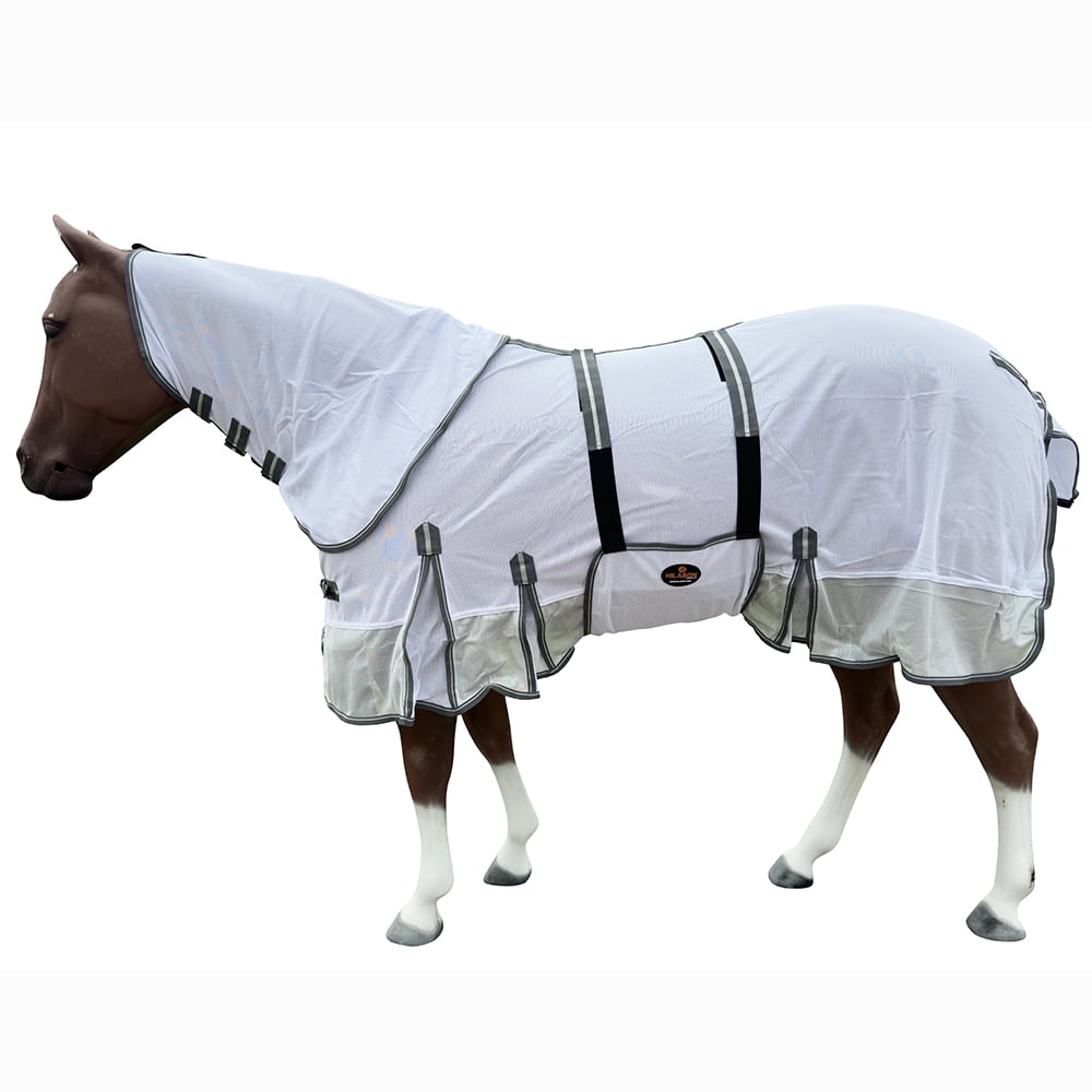 69 In Hilason Horse Fly Sheet With Neck Uv Protect Mesh Bug Mosquito ...