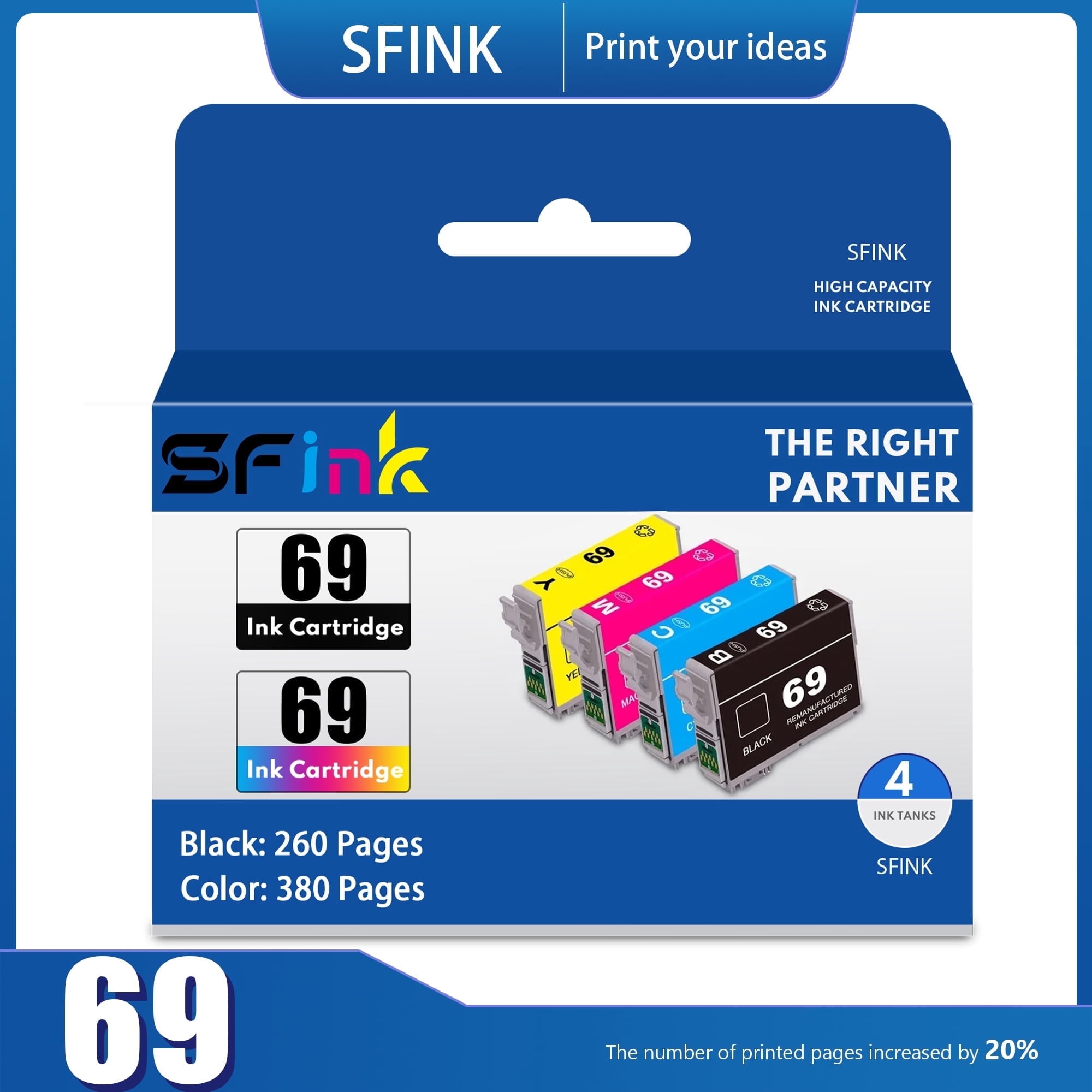 T069 69 Ink Cartridge Replacement for Epson 69 Ink Cartridges for ...