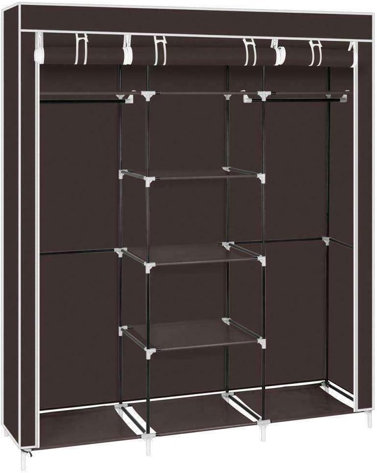 69" Portable Multi Color Closet Wardrobe Clo Shoe Organizer Storage ...